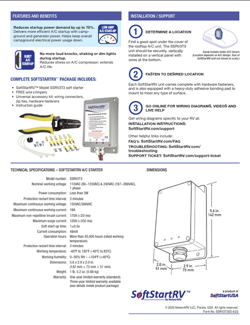 SoftStartRV, The Amazing SoftStarter for RV A/C's – SoftStartUSA